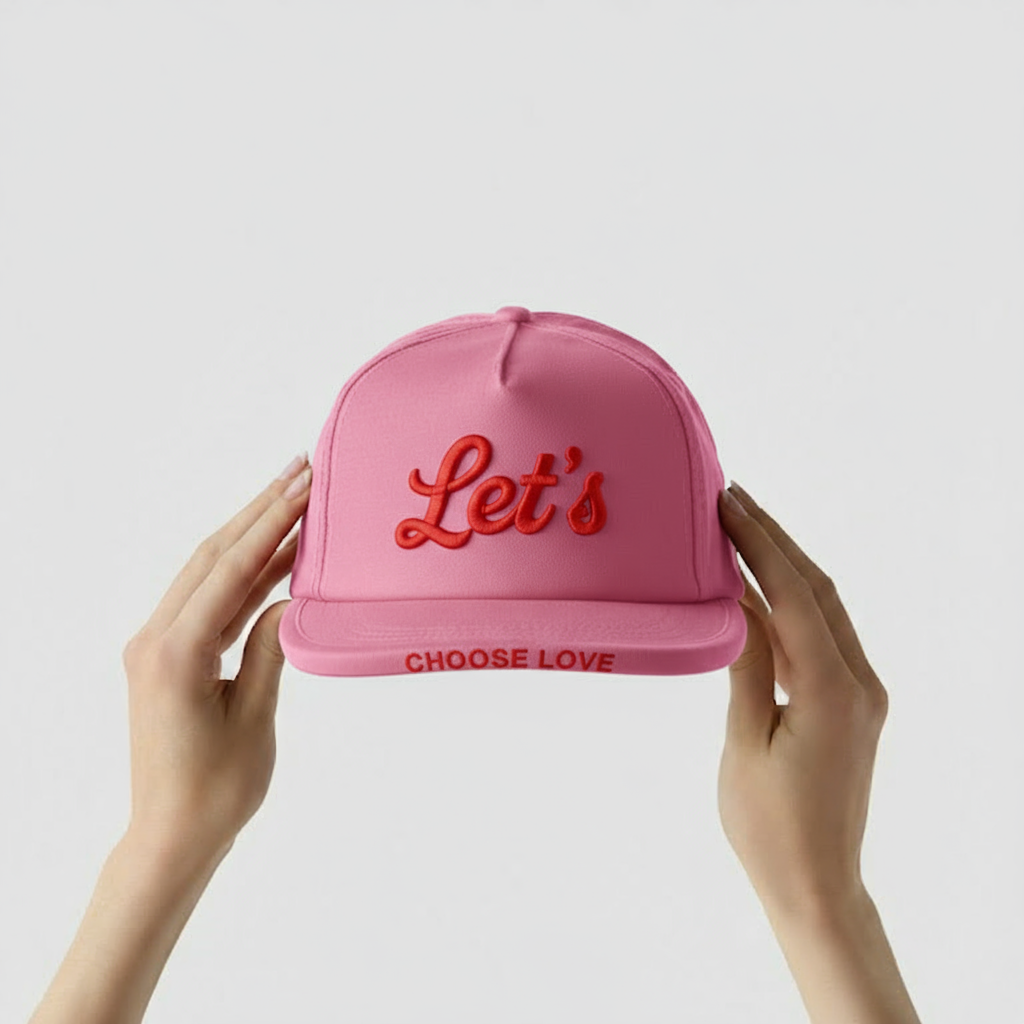 Let's Choose Love - Pink – Headroar Hats